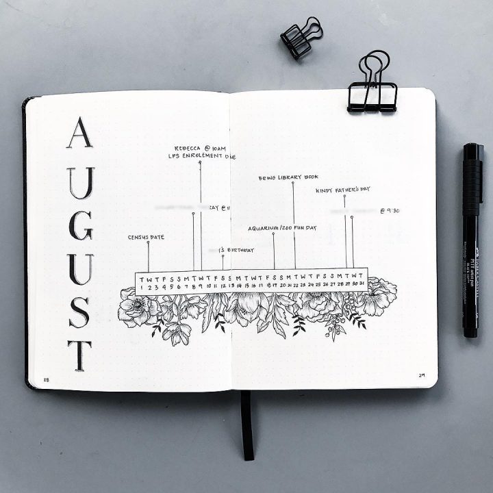 25 Gorgeous August Bullet Journal Ideas to Inspire You!