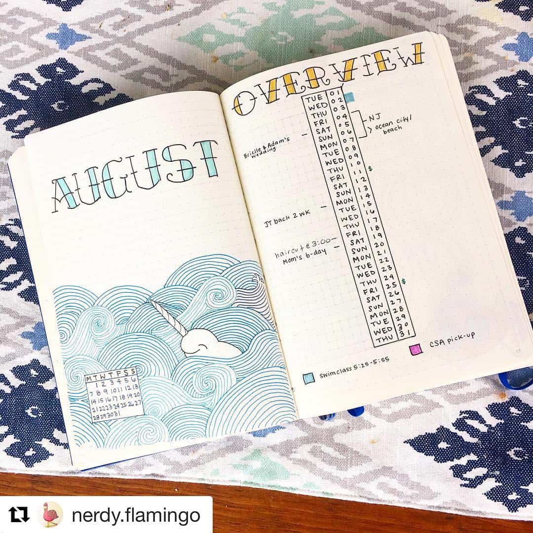 25 Gorgeous August Bullet Journal Ideas to Inspire You!