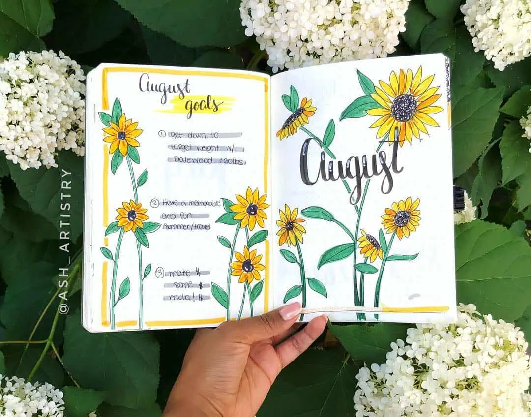 25 Gorgeous August Bullet Journal Ideas to Inspire You!
