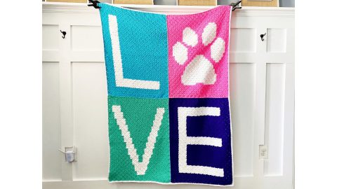 18 Free Dog Blanket Crochet Patterns
