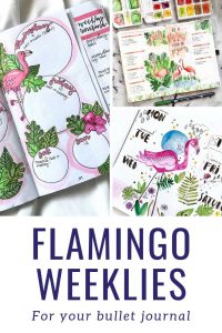 11 Fabulous Flamingo Weekly Bullet Journal Ideas to Tropical Up Your Bujo