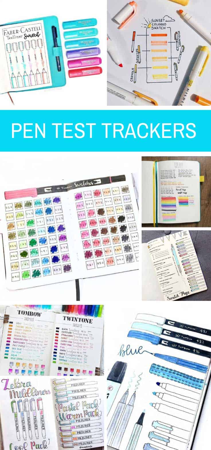 Bullet Journal Pen Test Spreads You'll Want to Try for Yourself!