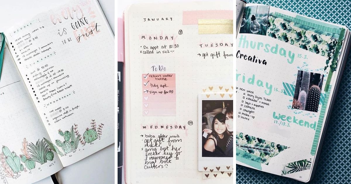 Bullet Journal Daily Spread {Ideas you'll want to try yourself!}
