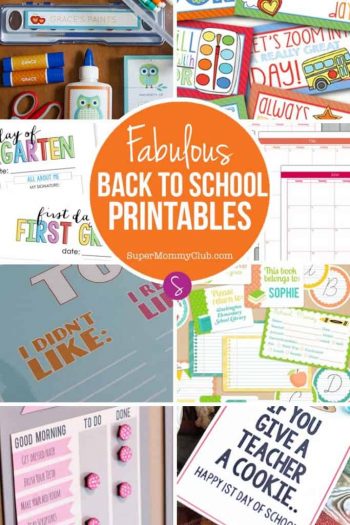 Free Back to School Printables to Make Life a Little Less Stressful!