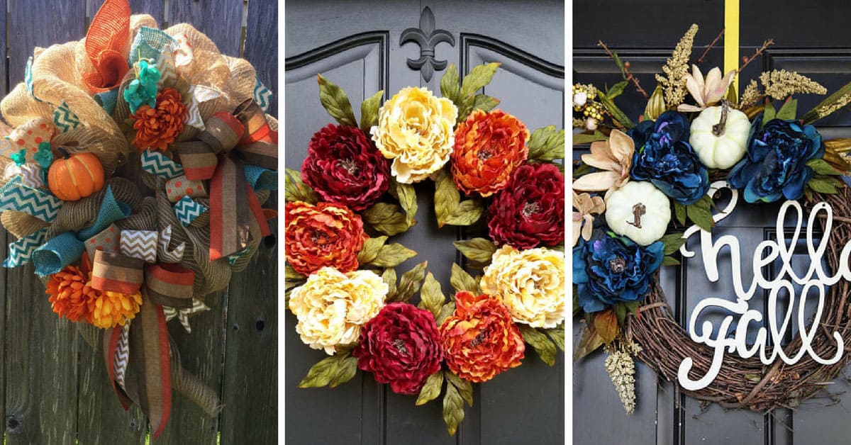12 Beautiful Fall Wreaths That'll Make Your Front Door Say Welcome!