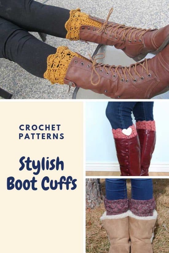 Boot Cuff Crochet Patterns {Add some feminine flair to your winter ...