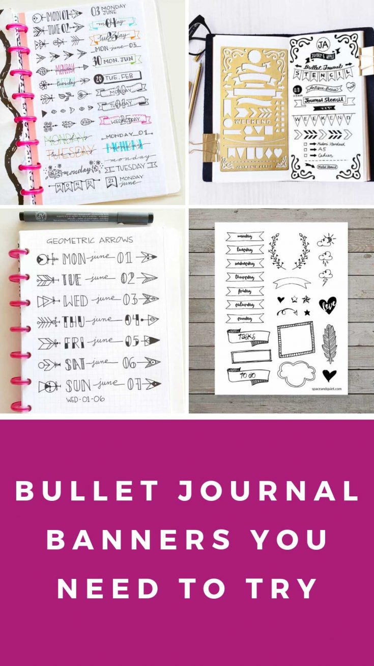 Gorgeous Bullet Journal Banners You'll Want to Try in Your BUJO ASAP!