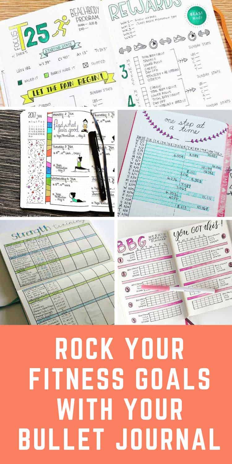 Bullet Journal Fitness Trackers (Finally get fit in 2019!}