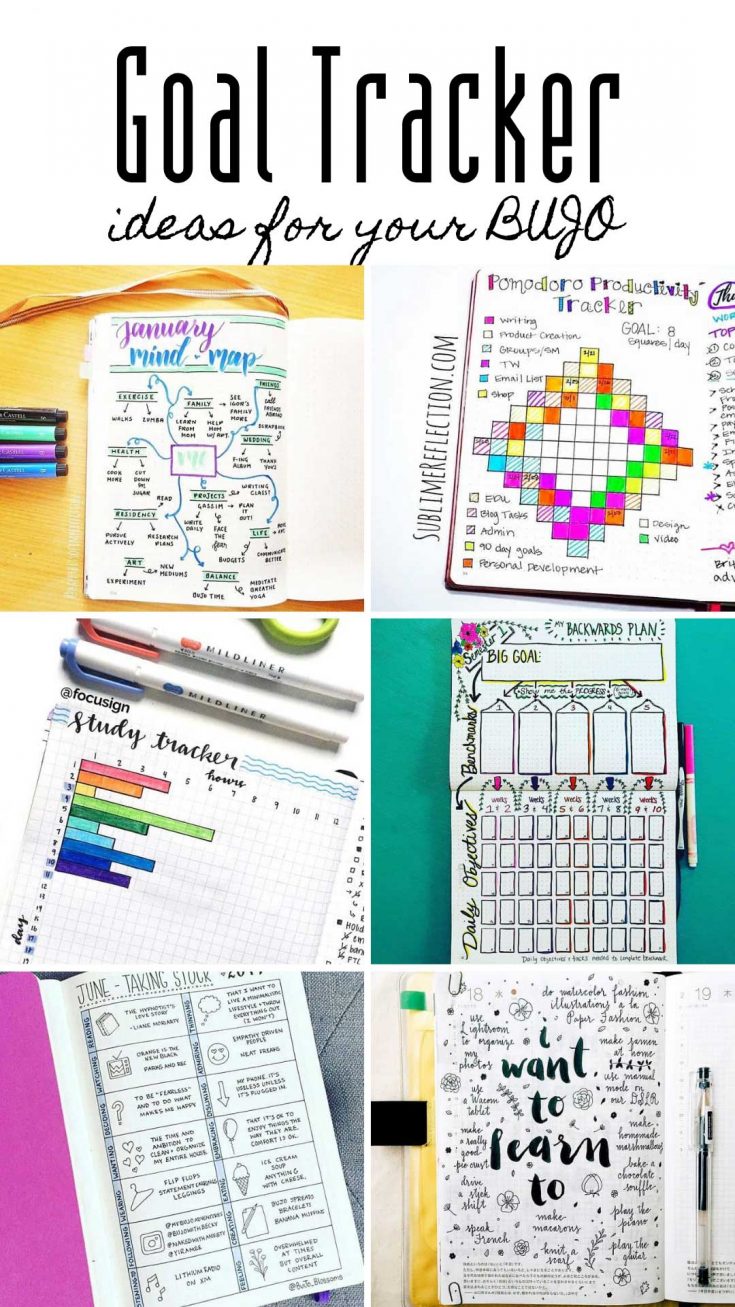 BRILLIANT Bullet Journal Goal Tracker Hacks {Make things happen in 2019!}