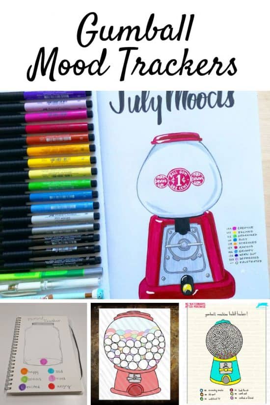 Gumball Mood Tracker {To track your emotions in your Bullet Journal}