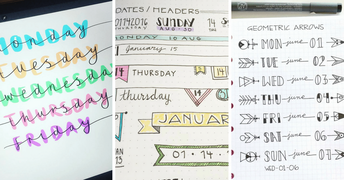 38 Creative Bullet Journal Headers You'll Want to Try for Yourself