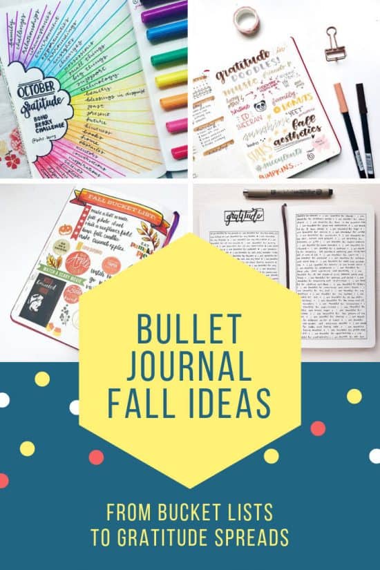 Bullet Journal Ideas for Fall Theme Pages {From gratitude spreads to ...