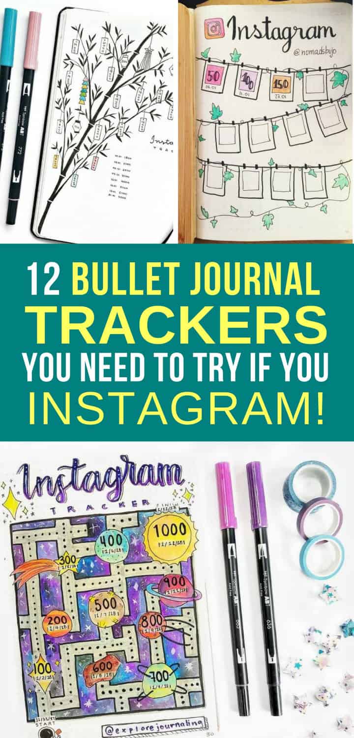 12 Genius Bullet Journal Instagram Trackers You'll Want to Copy