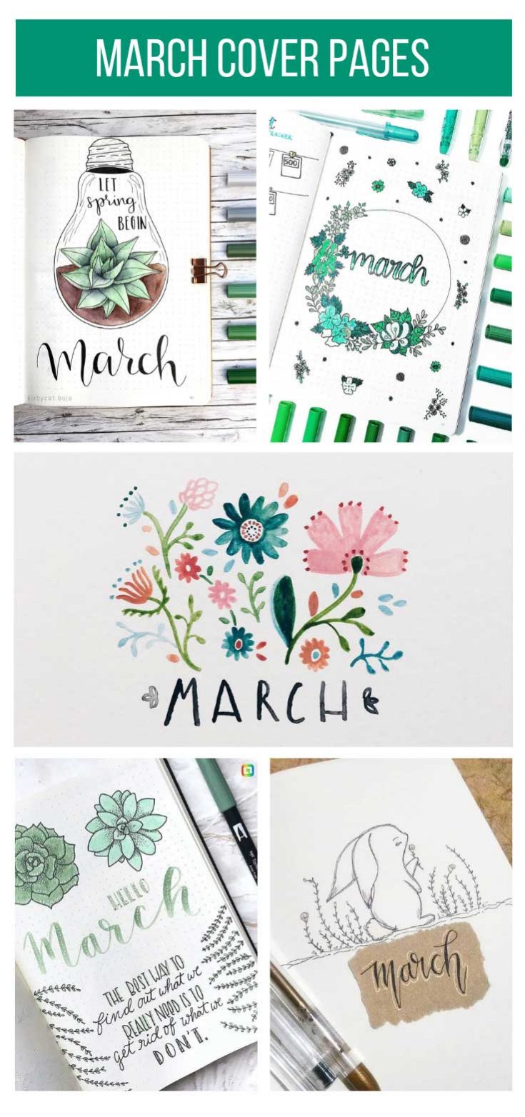 10 Cute March Bullet Journal Ideas You'll Want to Steal