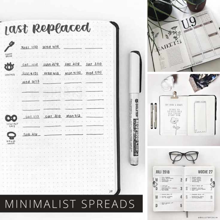 These Minimalist Bullet Journal Spreads Will Inspire You to Embrace Simple!