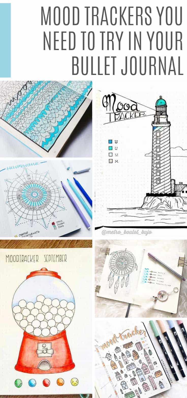 Mood Tracker Bullet Journal Ideas {Track your emotions each day!}