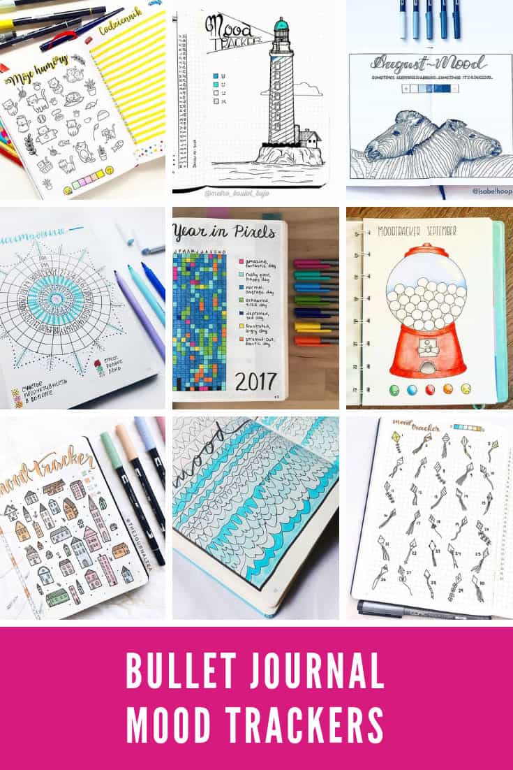 Mood Tracker Bullet Journal Ideas {Track your emotions each day!}