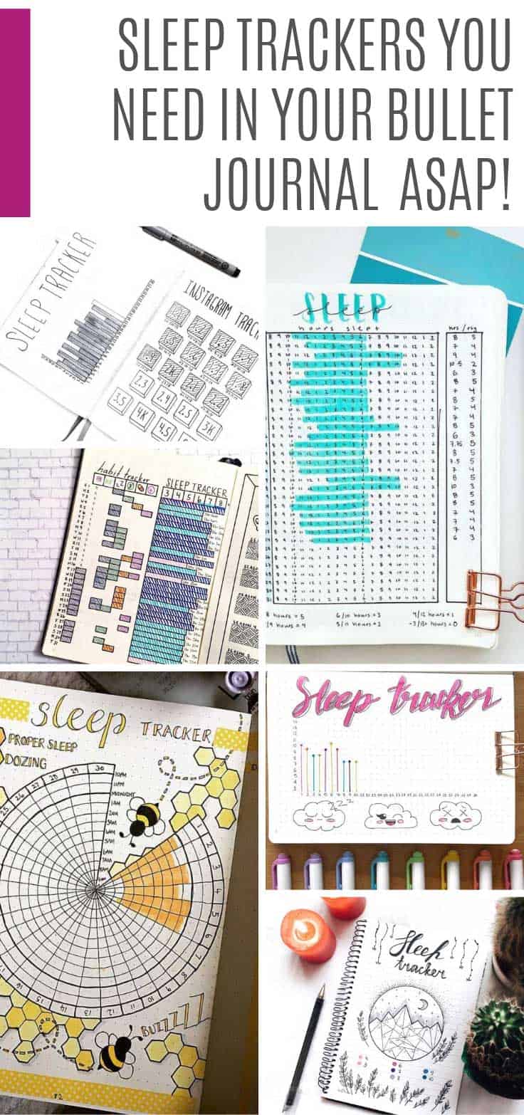 Bullet Journal Sleep Tracker Spreads {Monitor your Zzzzzzzs!}