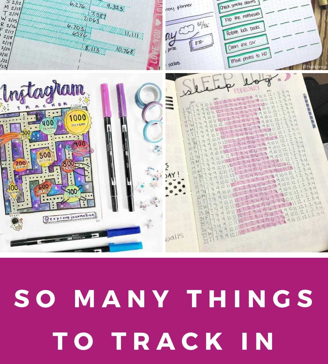 Bullet Journal Ideas 2019 {ULTIMATE List of Trackers and Collections}