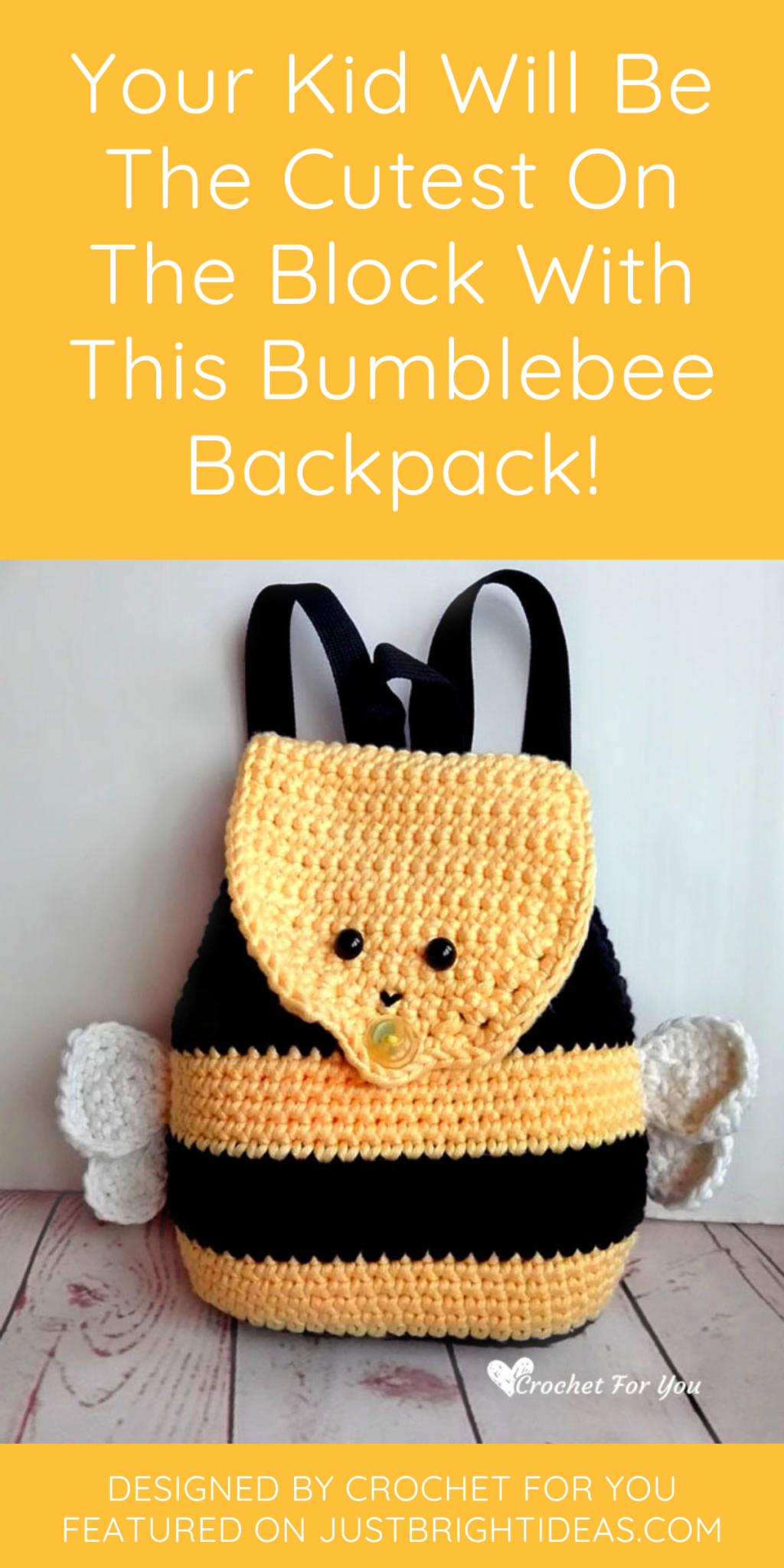 Your Kid Will Be the Cutest on the Block with this Bumblebee Backpack!