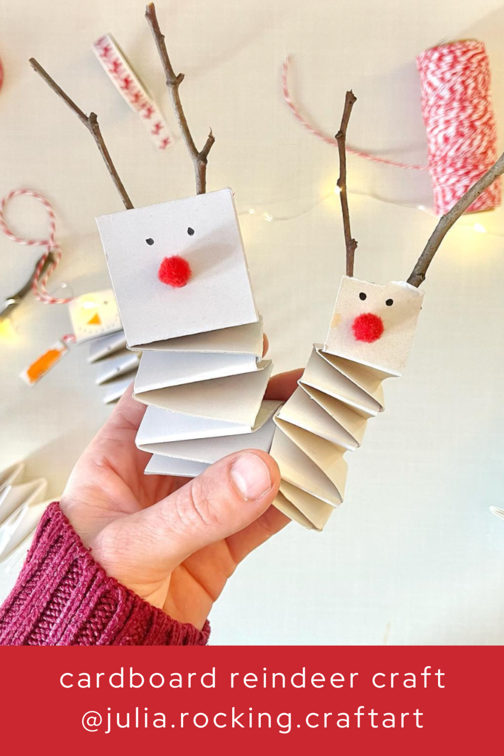 15+ Cardboard Christmas Crafts to Brighten Your Holidays