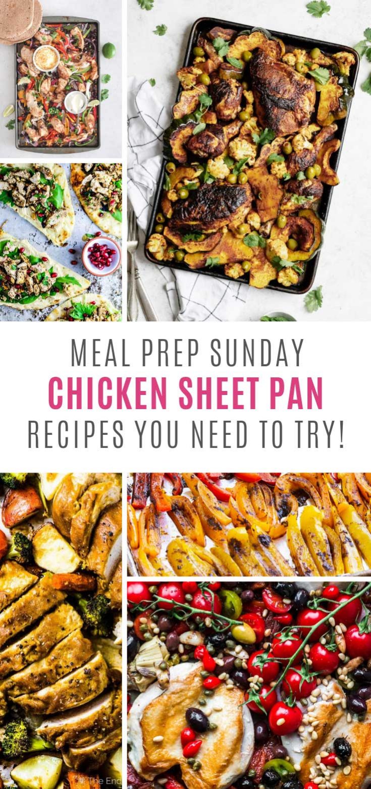 Chicken Sheet Pan Dinner Recipes {to meal prep this week!}