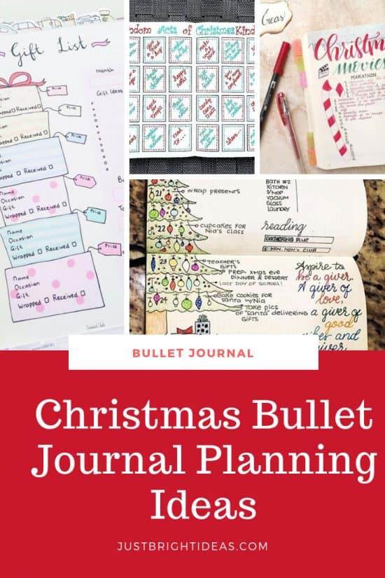 15+ Festive Christmas Bullet Journal Ideas {including Mood Trackers}