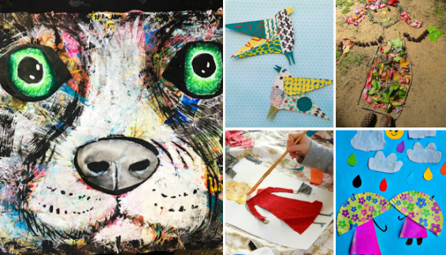 15 Easy Collage Art Ideas for Kids to Make at Home