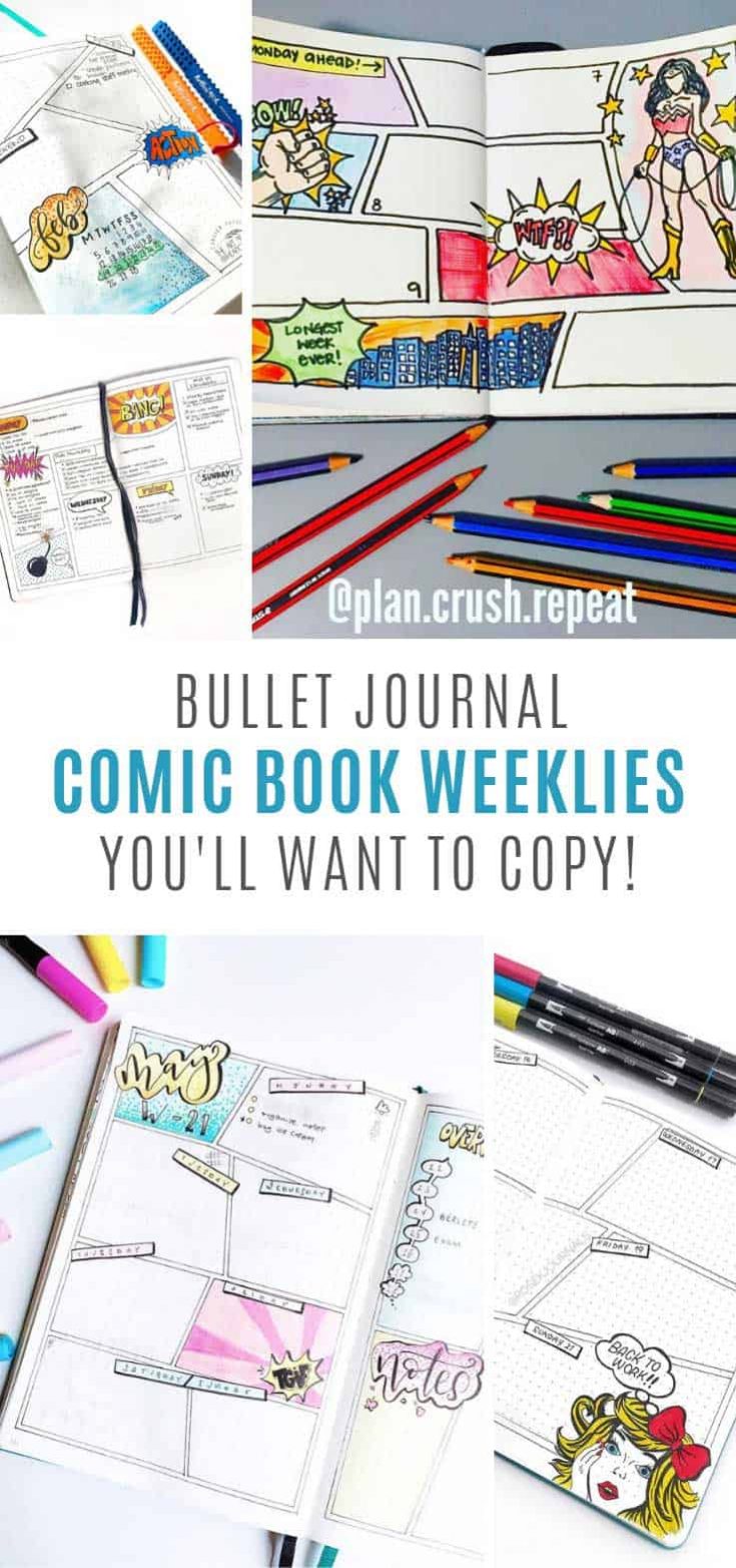7 Comic Book Weekly Bullet Journal Ideas You'll Want to Try!