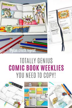 7 Comic Book Weekly Bullet Journal Ideas You'll Want to Try!