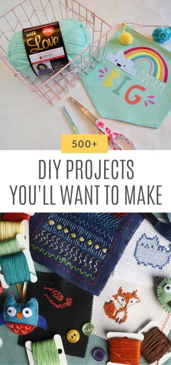 500+ Creative DIY Projects to Help You Get Your Craft On!