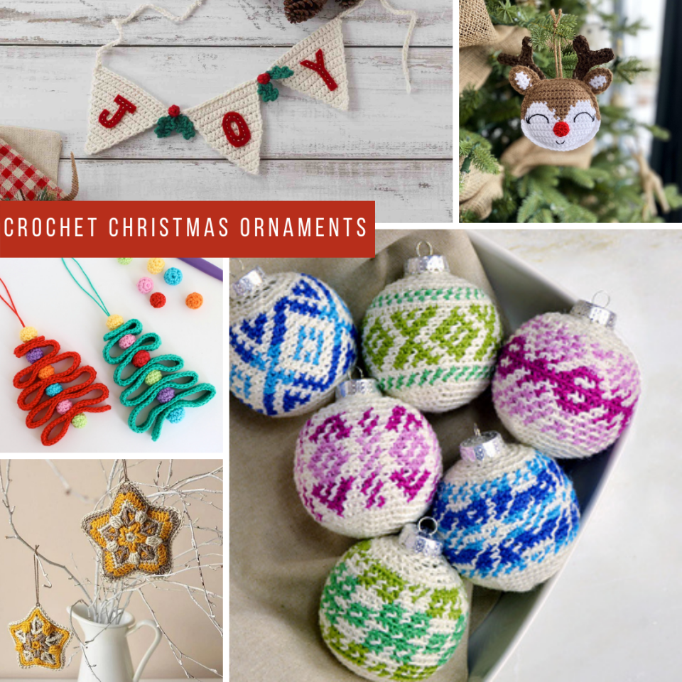 100+ Easy Crochet Christmas Decorations {Make some cute ornaments for ...