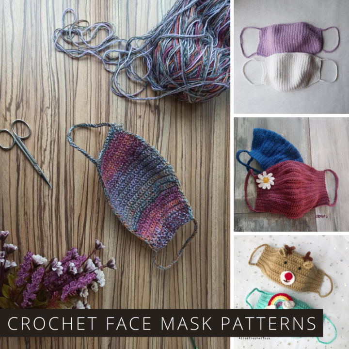 These Crochet Face Mask Patterns are Quick and Easy to Make