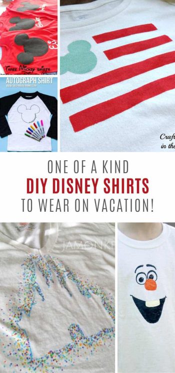 DIY Disney Shirts {Cute ideas for your next vacation!}