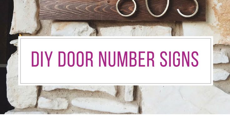 26 Gorgeous DIY House Number Signs You Need To See | Just Bright Ideas