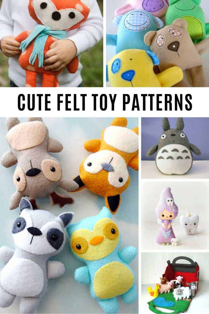 Super Cute Felt Toy Patterns Your Kids Will Love to Play With!