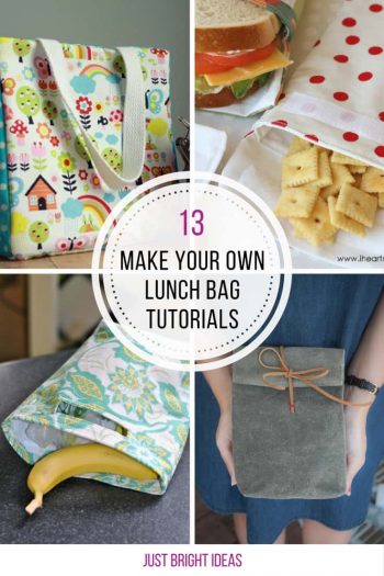 13 Awesome DIY Lunch Bags to Save You Money