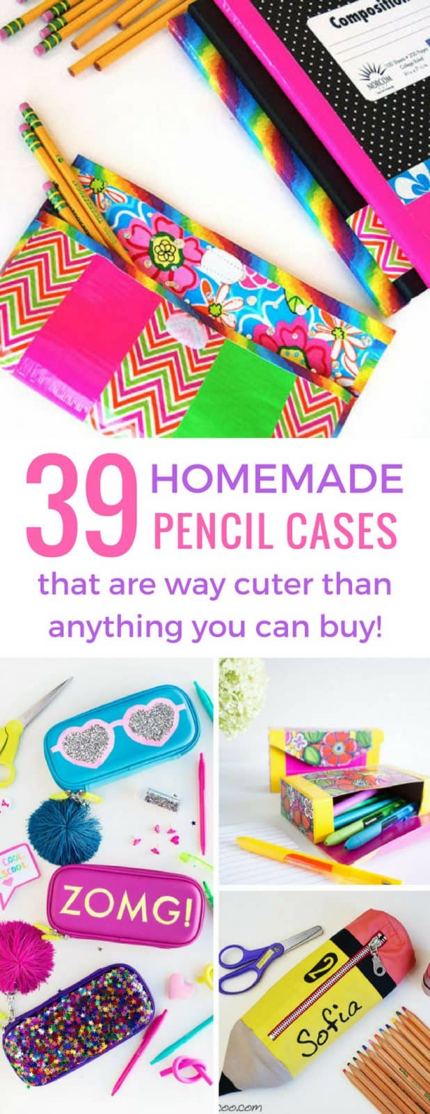 39 Totally Cool DIY Pencil Cases to Make for Back to School
