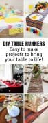 29 DIY Table Runner Projects to Turn Your Table into a Show Stopper!