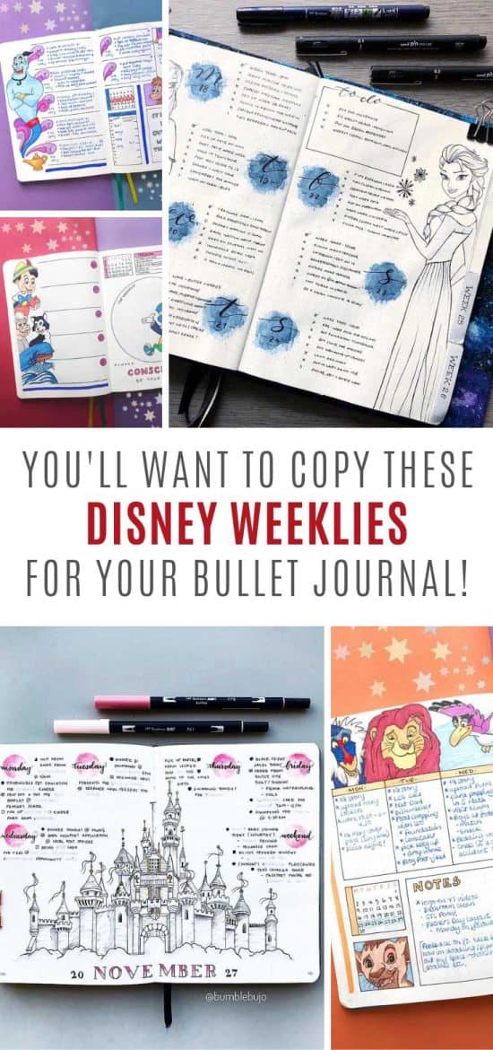 9 Disney Weekly Bullet Journal Ideas You Need to See