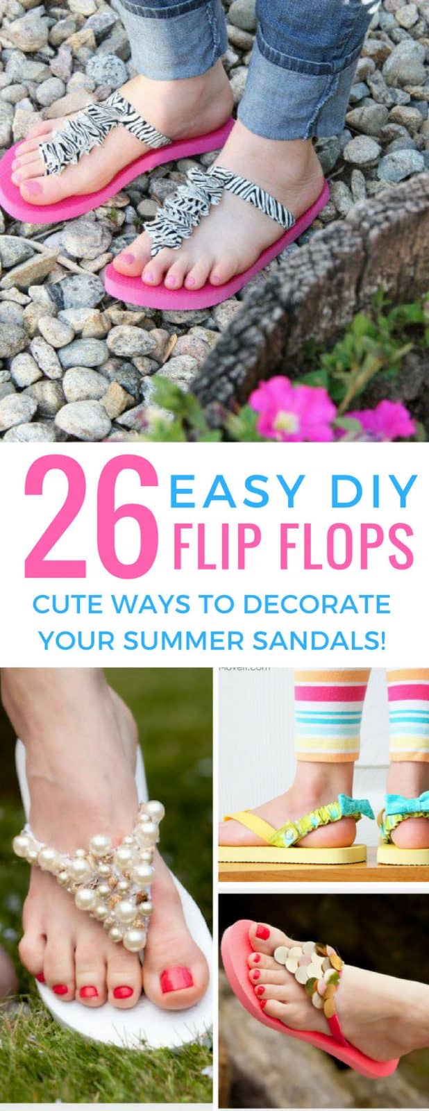 26 Brilliantly Easy DIY Flip Flop Makeovers You Have to Try