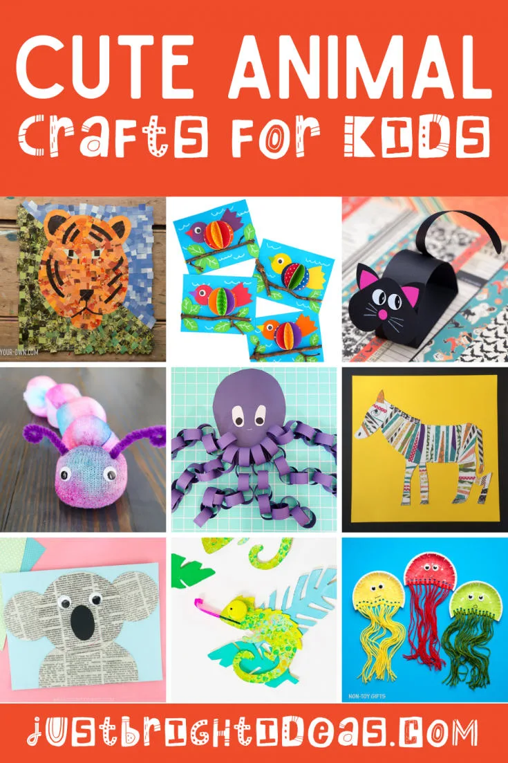 Cute animal crafts your kids will go crazy over!