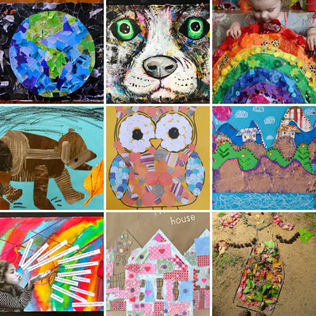 15 Easy Collage Art Ideas for Kids to Make at Home