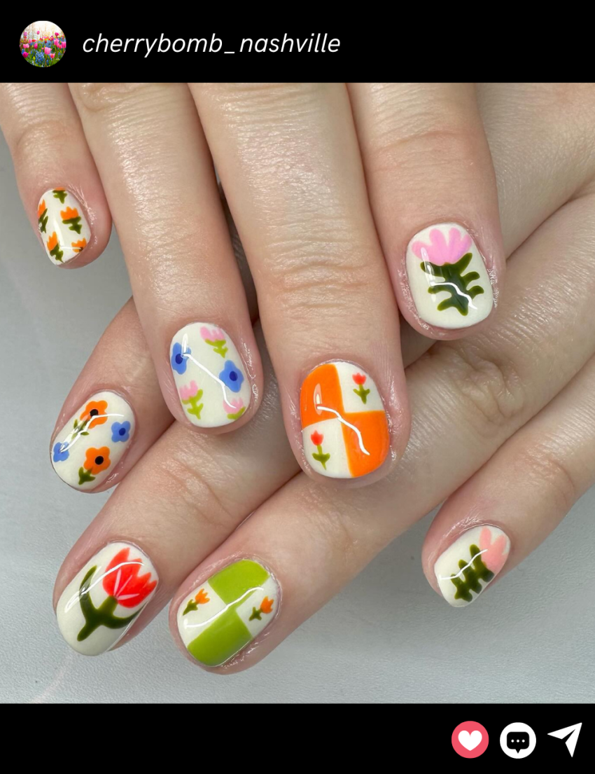 21 Floral nail ideas you'll want to file away for your next manicure