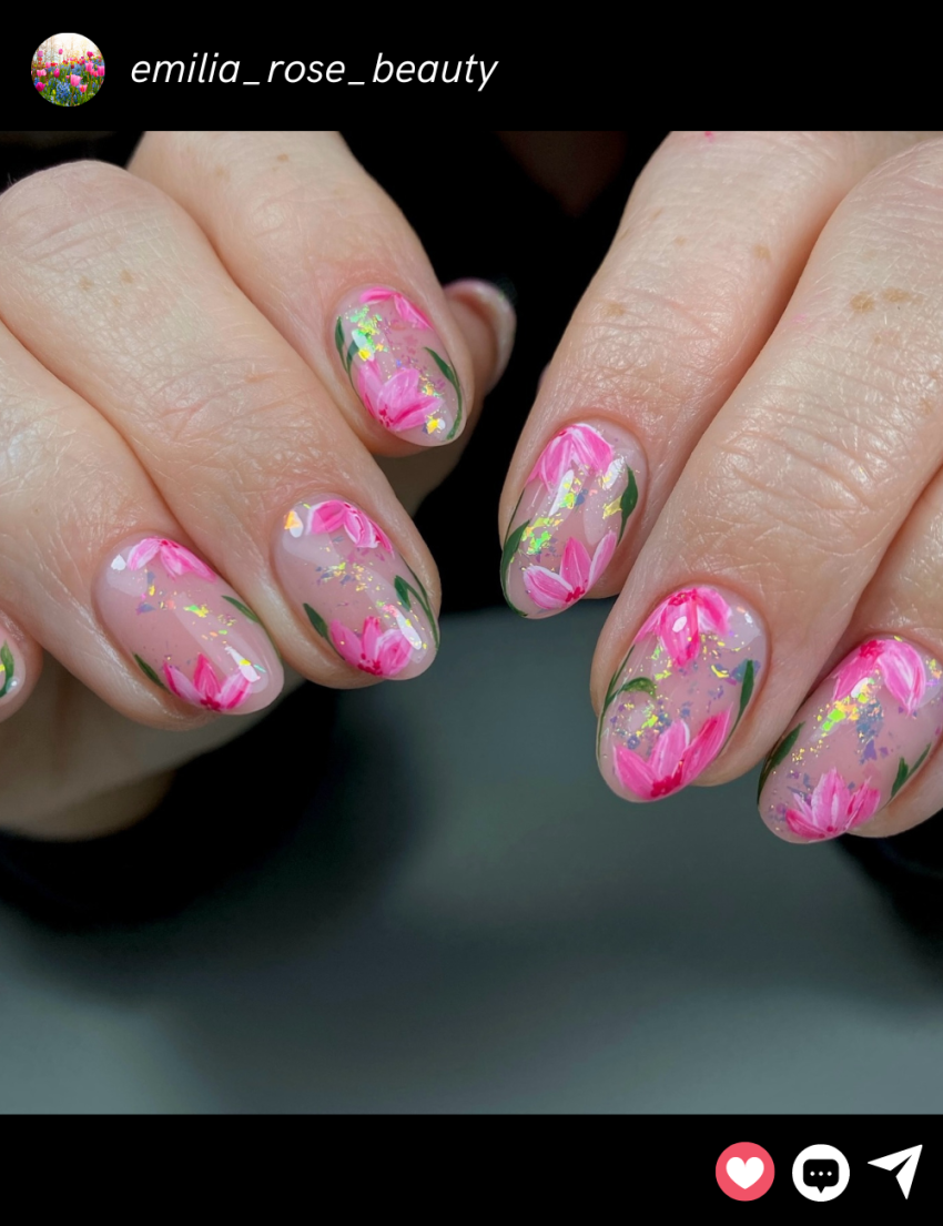 21 Floral nail ideas you'll want to file away for your next manicure