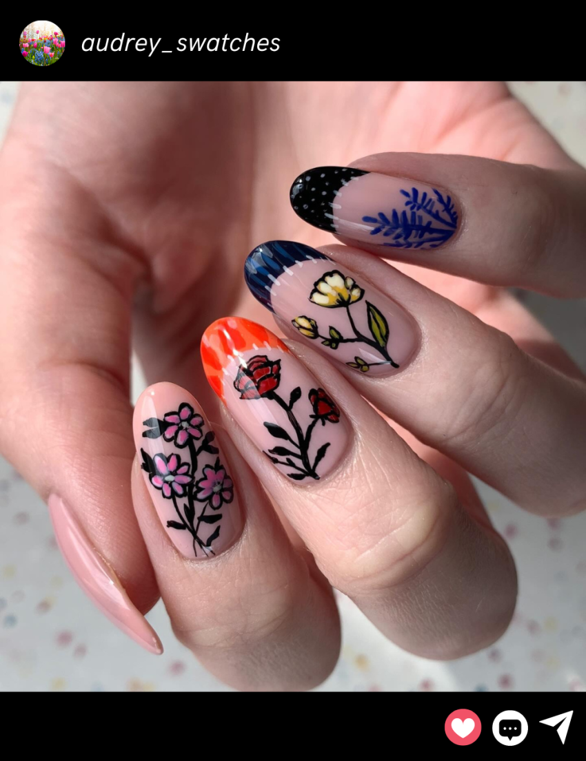 21 Floral nail ideas you'll want to file away for your next manicure