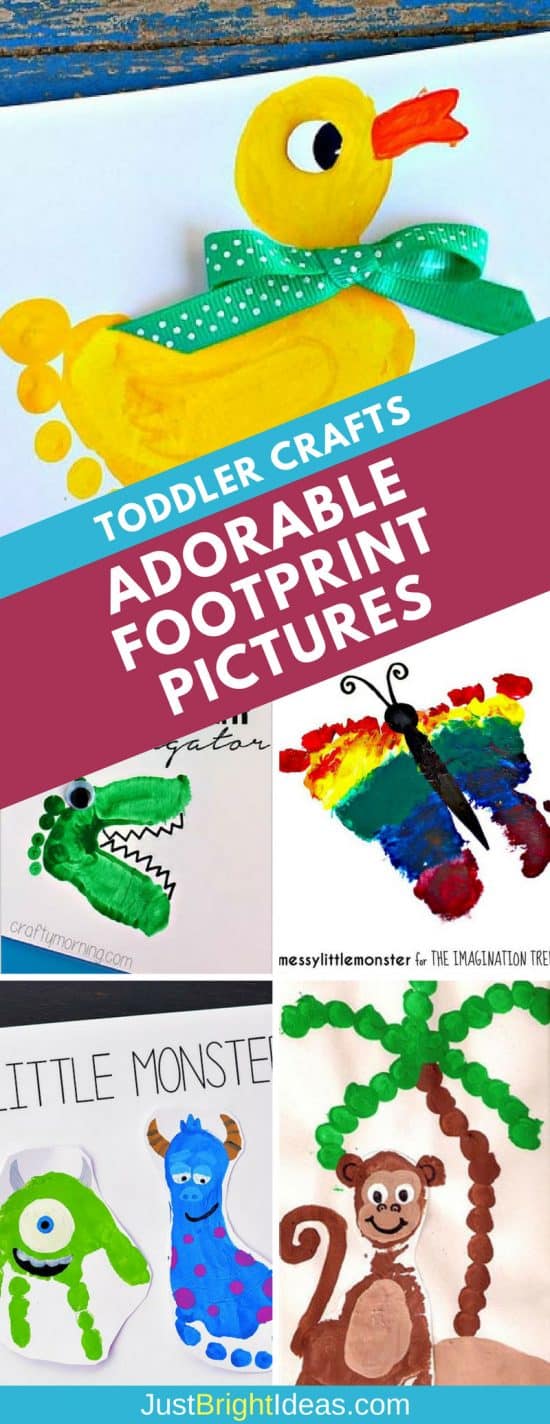 10 Easy Footprint Crafts for Toddlers to Make as Keepsake Gifts