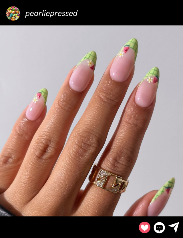 Nail 2024's hottest trend with these fruity nail designs