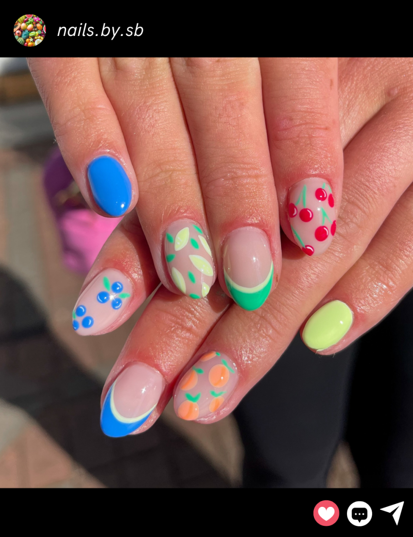 20 Juicy & Fun Fruity Nail Designs You’ll Want This Season!