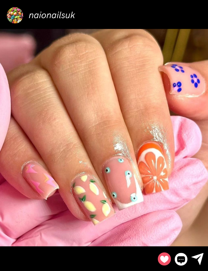 Nail 2024's hottest trend with these fruity nail designs